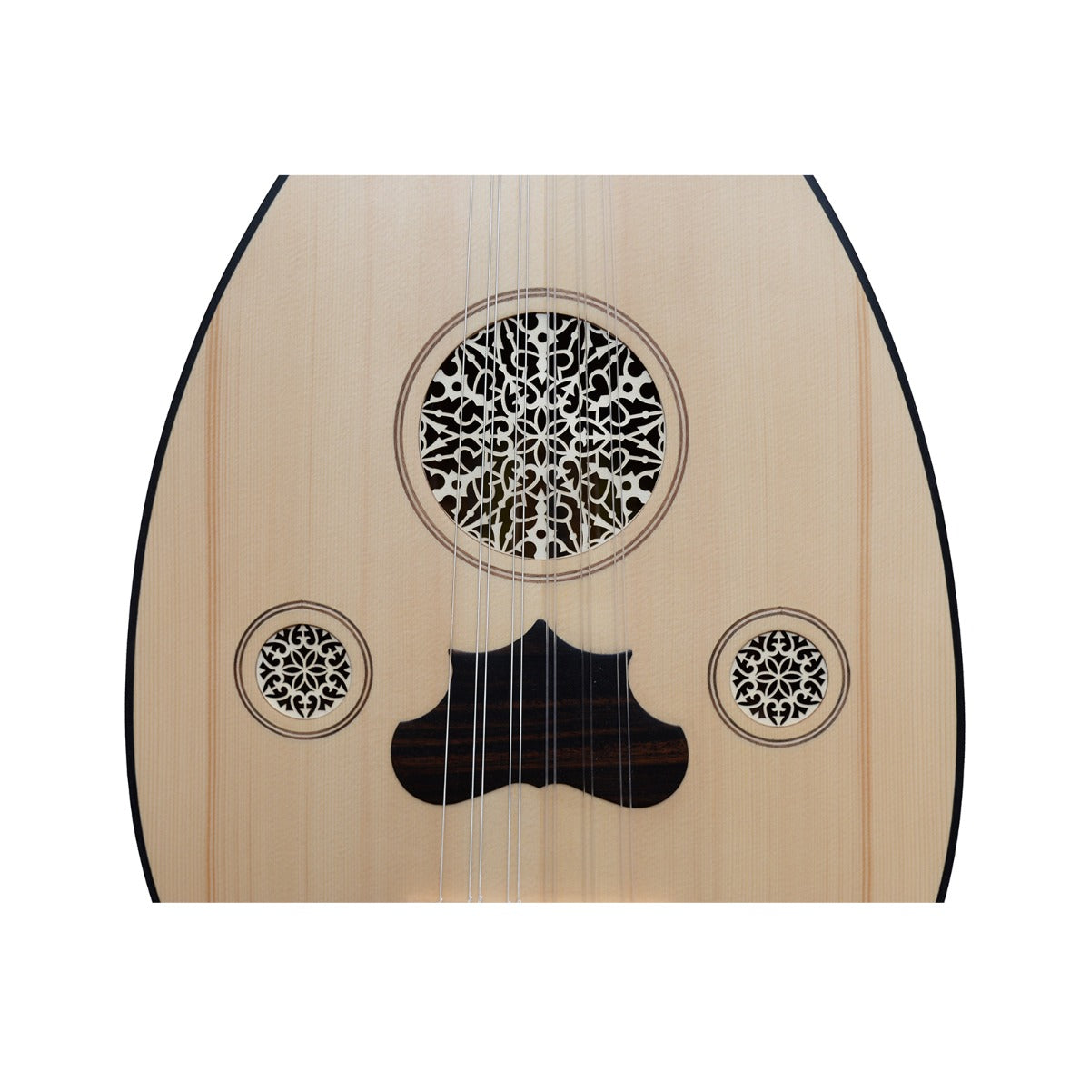 MUSIKHAUS TURKISH OUD, 12 STRINGS VARIEGATED LACEWOOD WALNUT ...